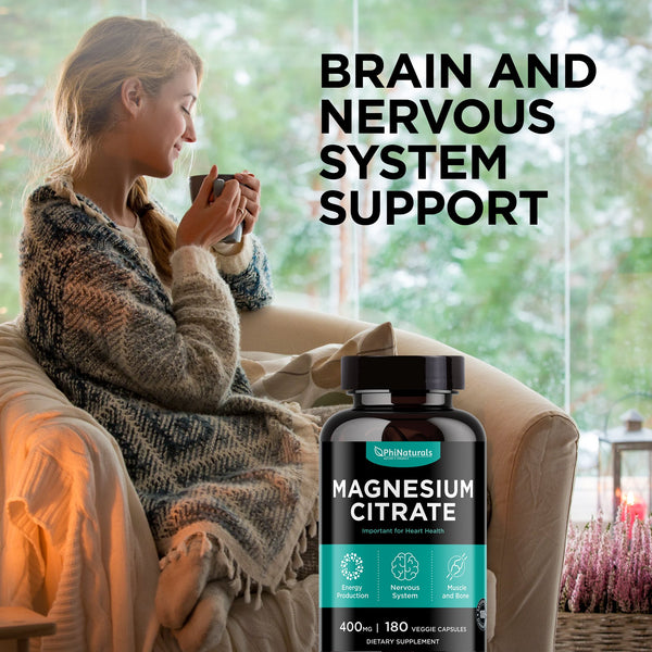 Magnesium Citrate 400mg Supplement – Phinaturals-Mexico